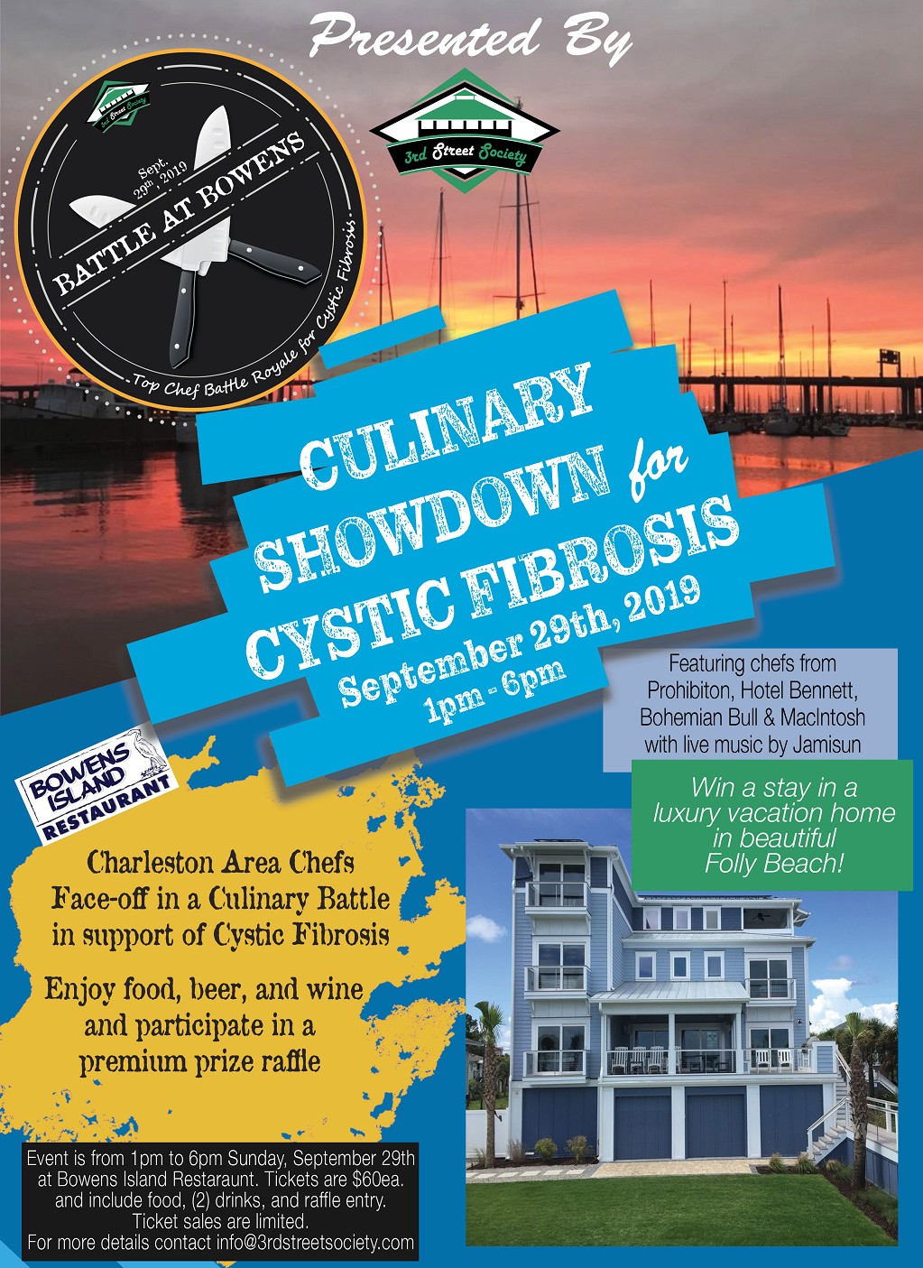 Battle at Bowens: a food and wine event to benefit cystic fibrosis ...